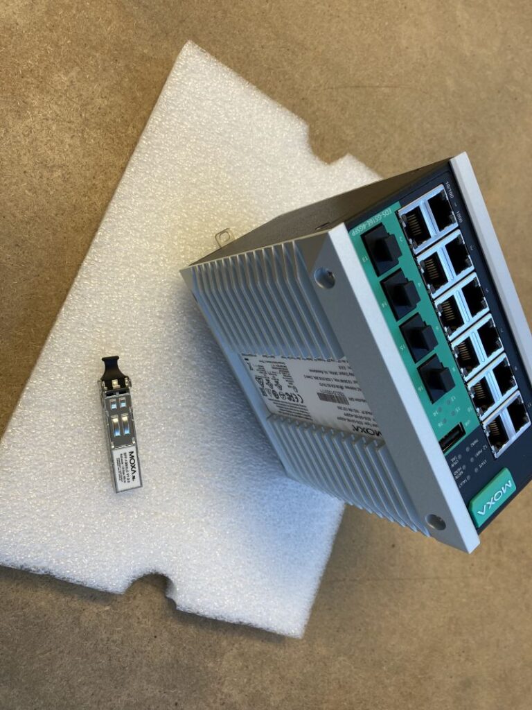 Moxa EDS-G516E-4GSFP Managed Full Gigabit Switch mit SFP für LwL - Leunig News